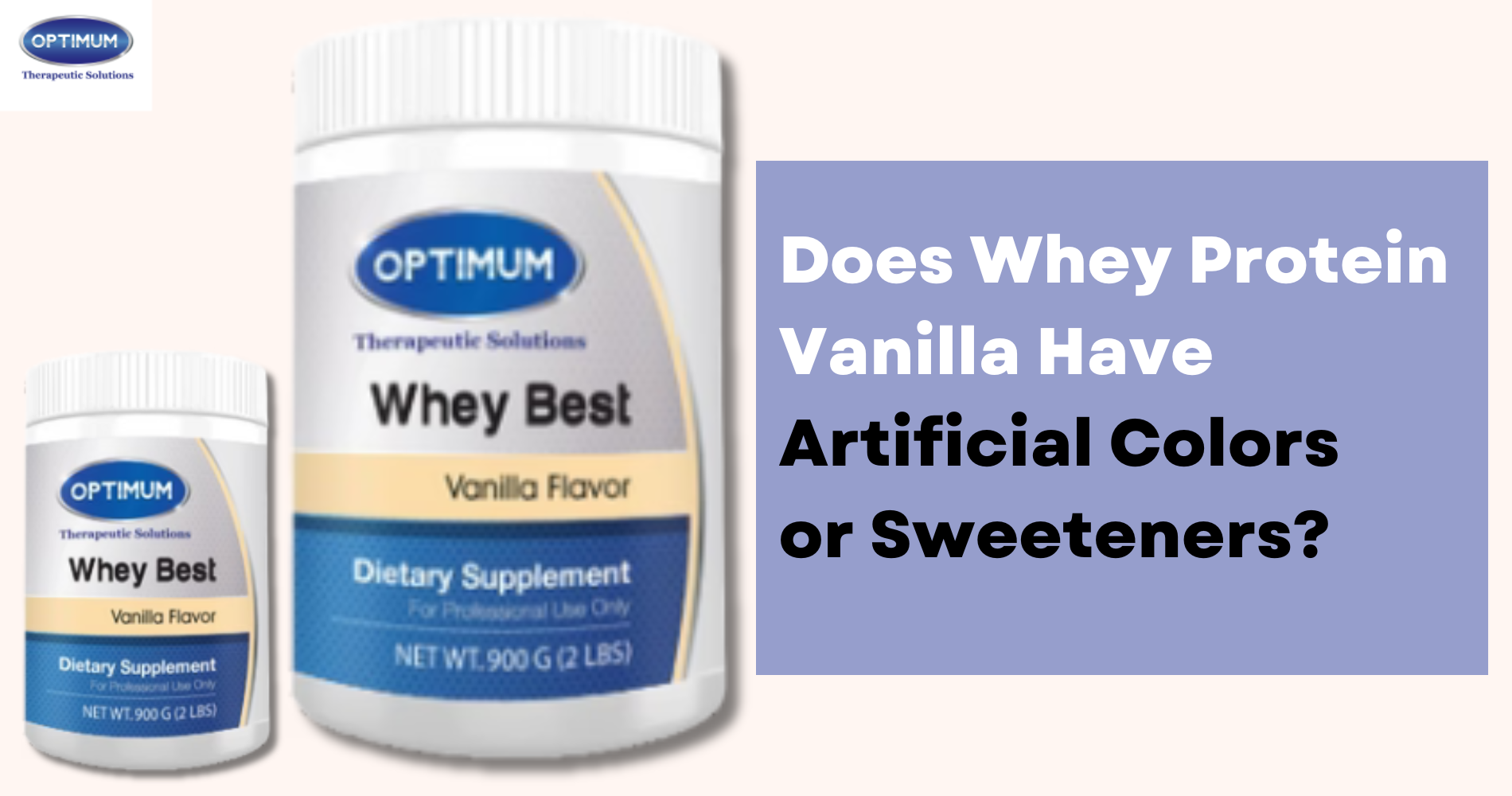 Does Whey Protein Vanilla Have Artificial Colors or Sweeteners ...